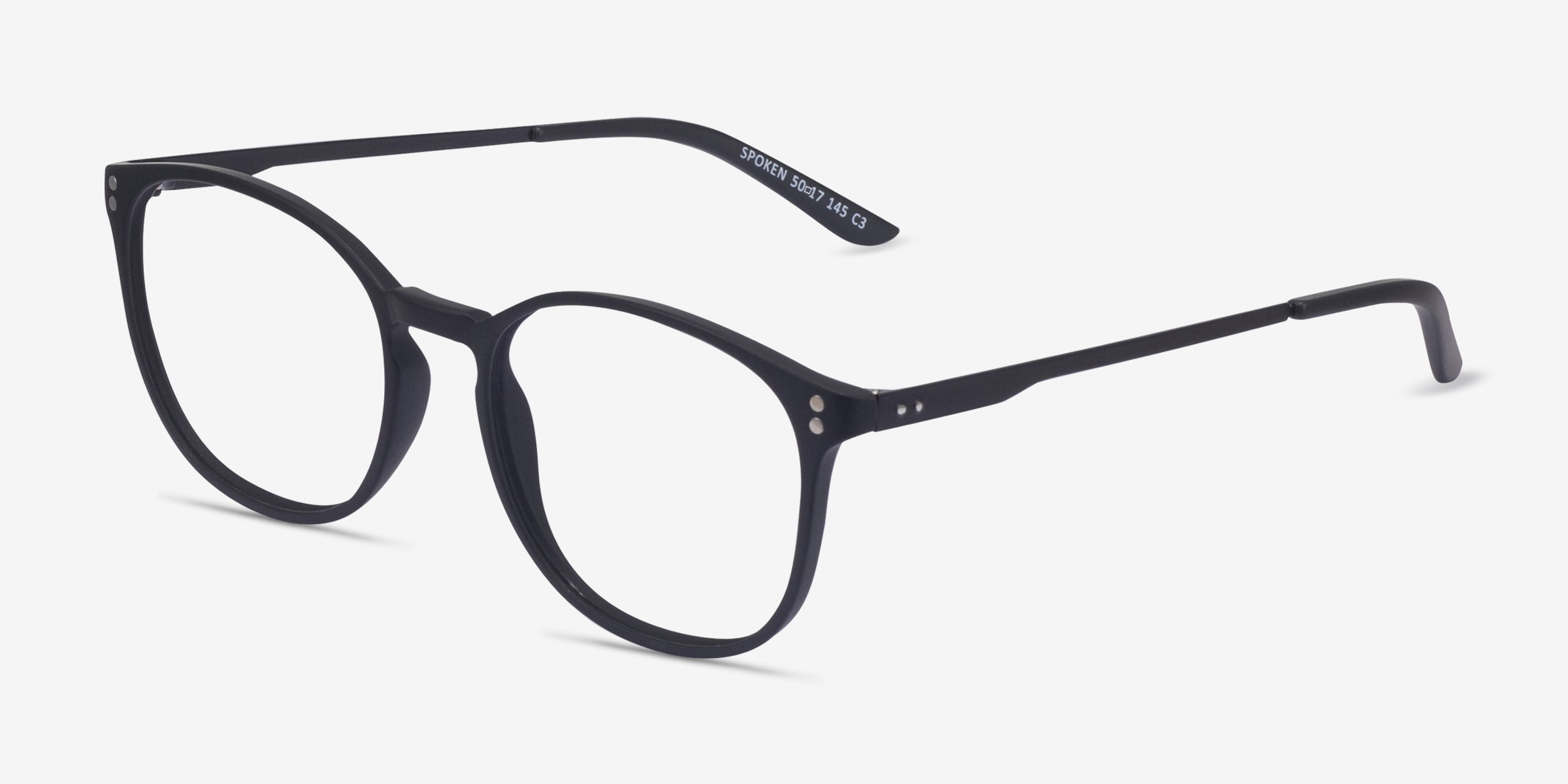 Spoken Round Black Full Rim Eyeglasses | Eyebuydirect