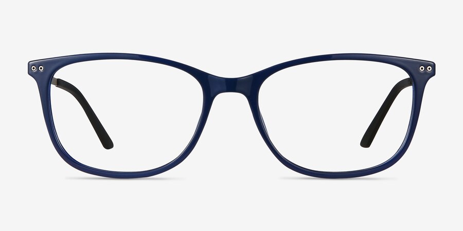 Clarity Rectangle Blue Glasses for Women | Eyebuydirect Canada