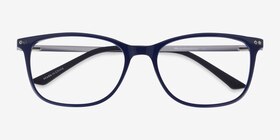 Clarity Rectangle Blue Glasses for Women | Eyebuydirect