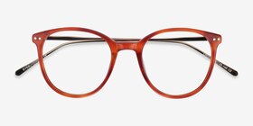 Oriana Square Orange Glasses for Women | Eyebuydirect