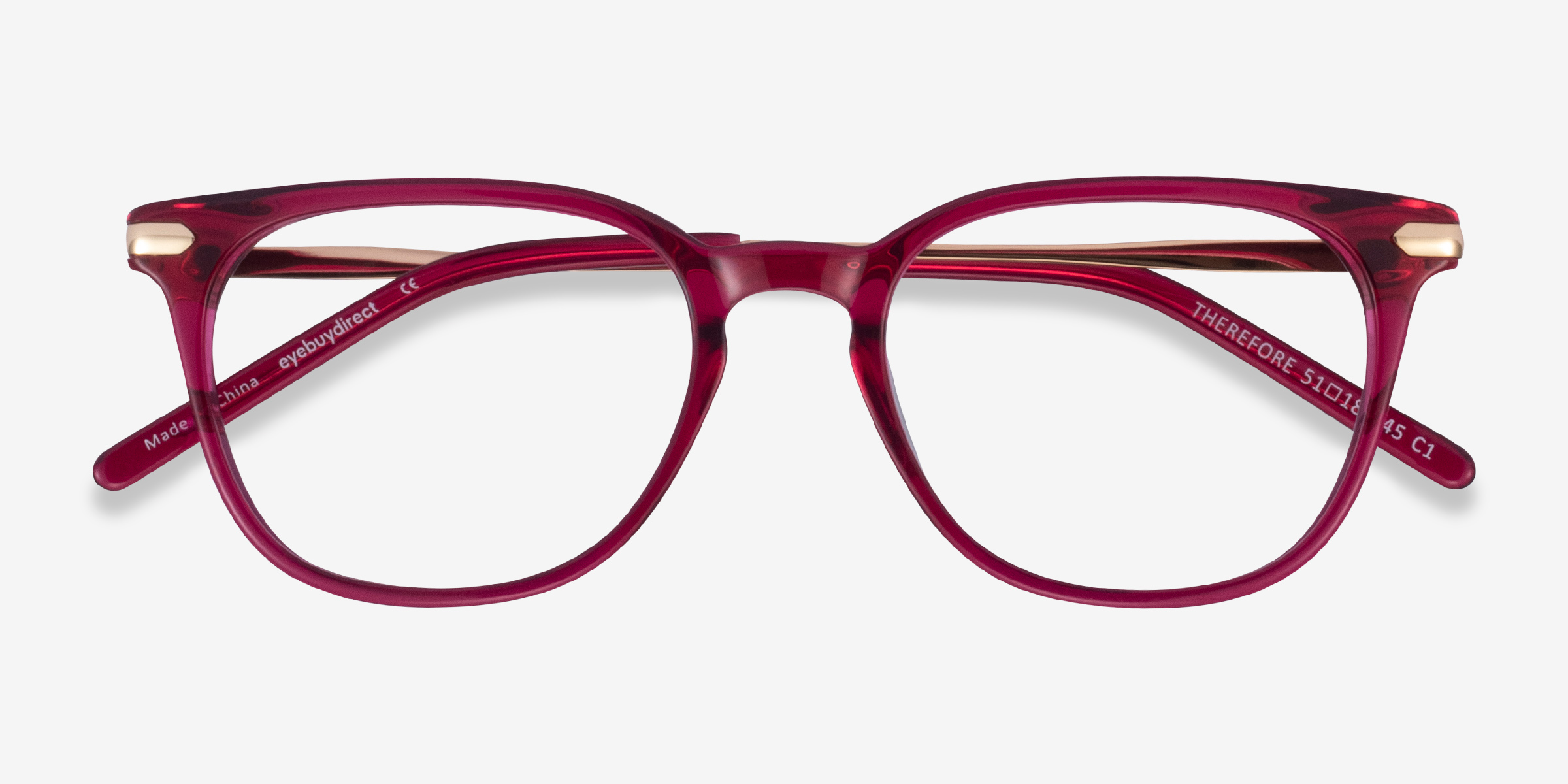 Therefore Oval Raspberry Glasses for Women | Eyebuydirect