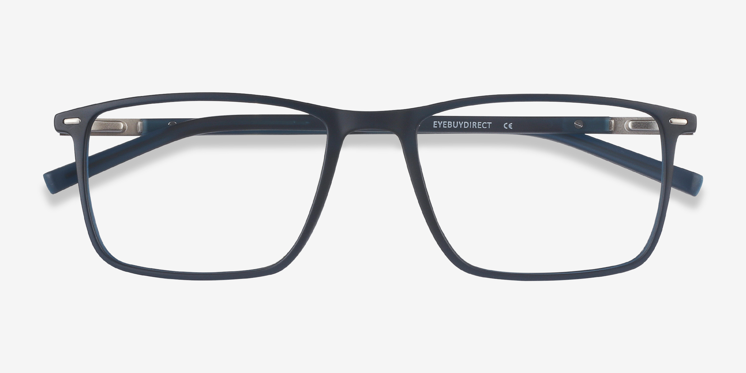 Simon Rectangle Navy Glasses for Men | Eyebuydirect Canada