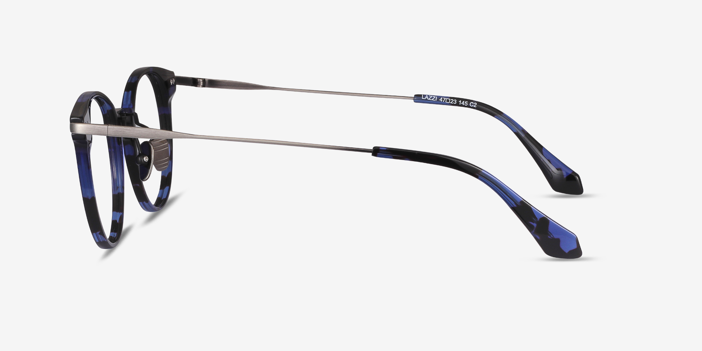 Lazzi Round Blue Tortoise Full Rim Eyeglasses | Eyebuydirect