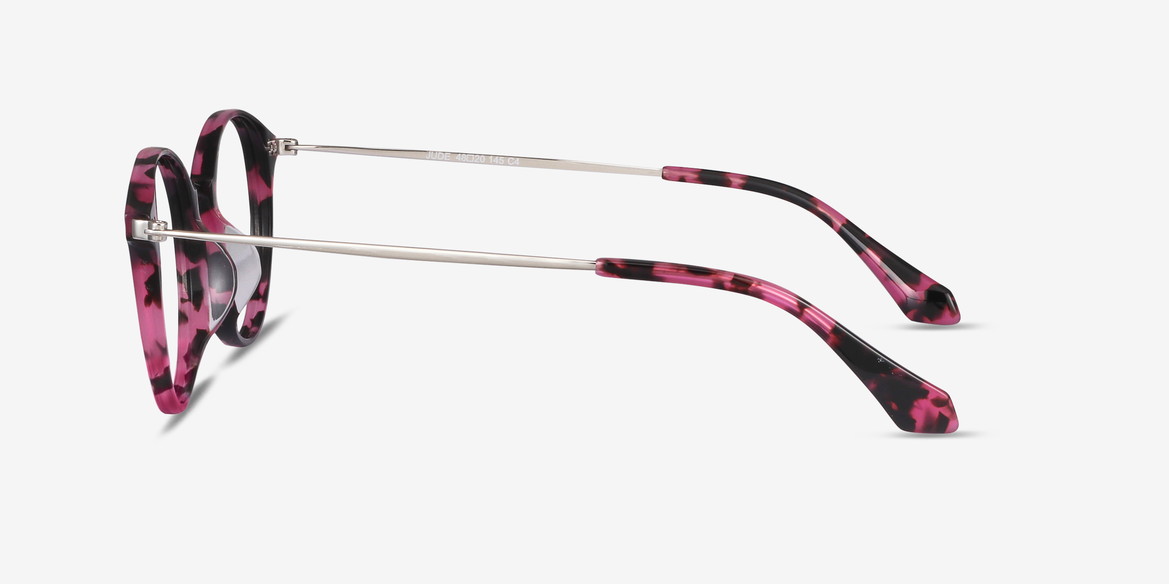 Jude Round Pink Tortoise Glasses For Women Eyebuydirect