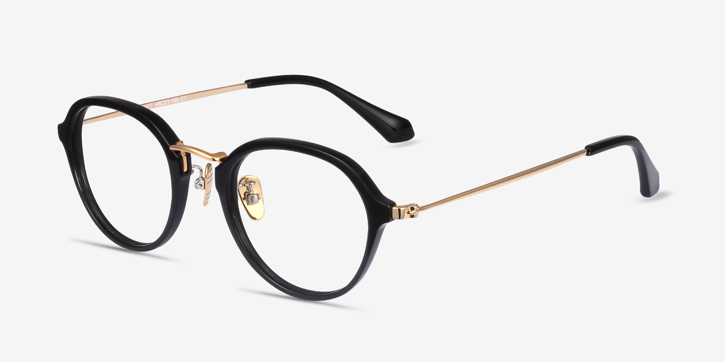 Impact Round Black Full Rim Eyeglasses | Eyebuydirect