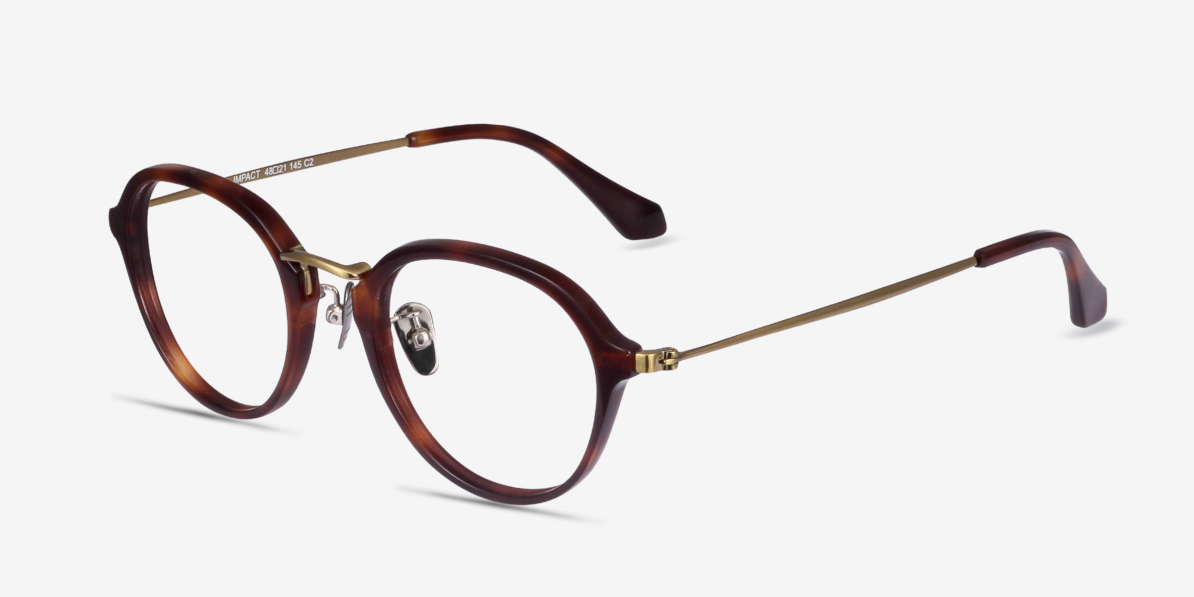 Impact Round Tortoise Full Rim Eyeglasses | Eyebuydirect