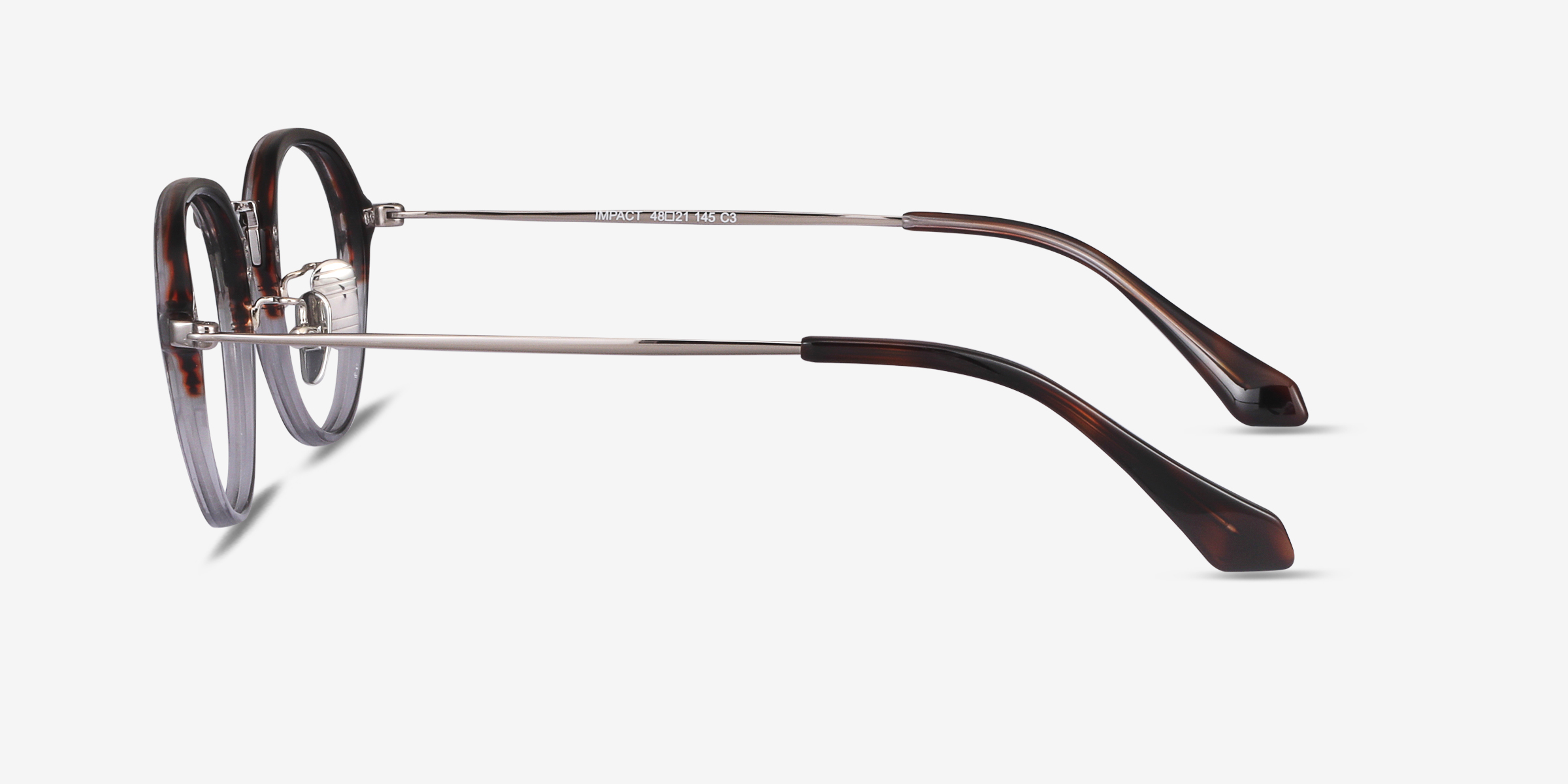 Impact Round Striped Full Rim Eyeglasses | Eyebuydirect