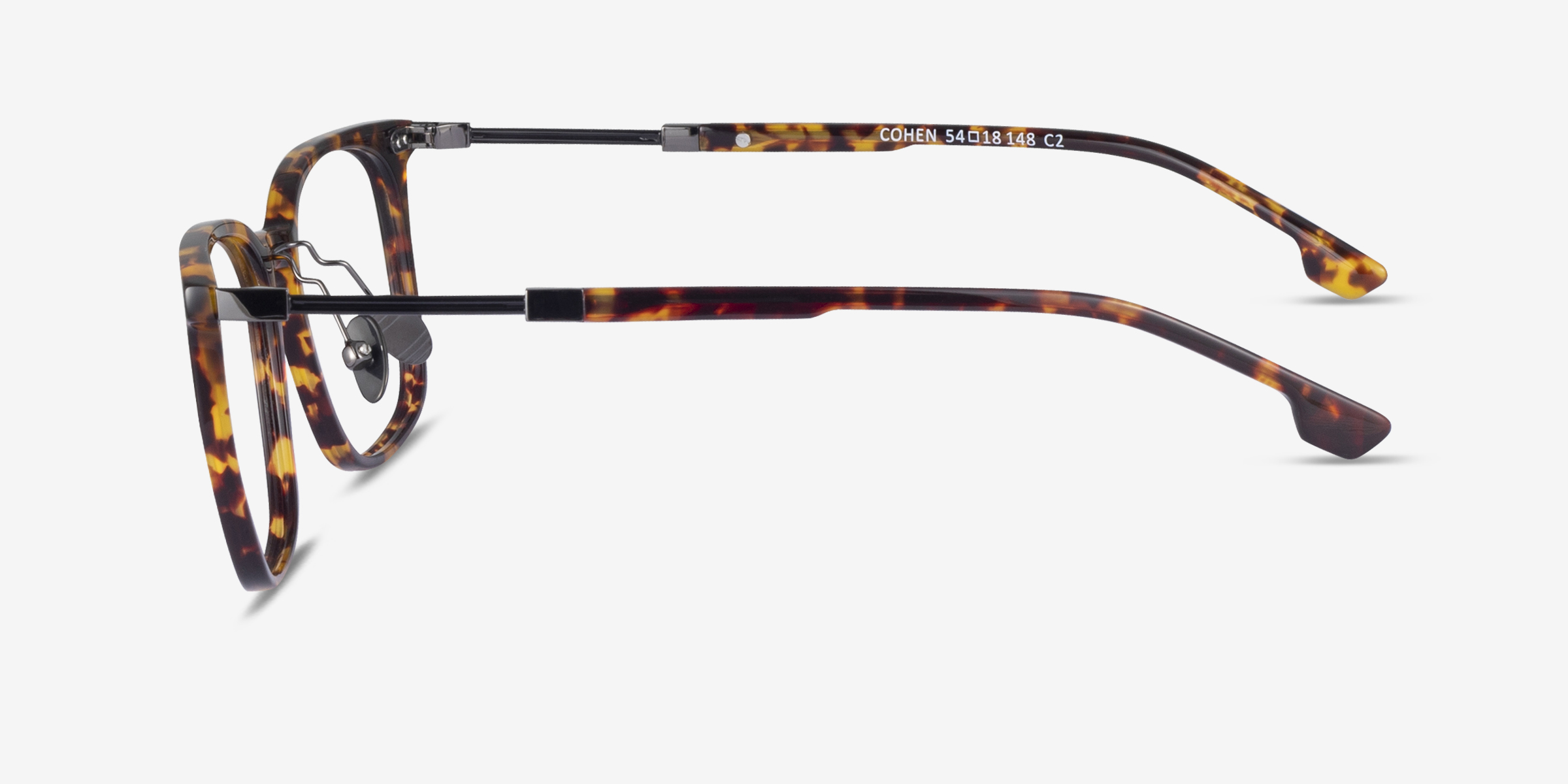 Cohen Square Tortoise Full Rim Eyeglasses | Eyebuydirect Canada