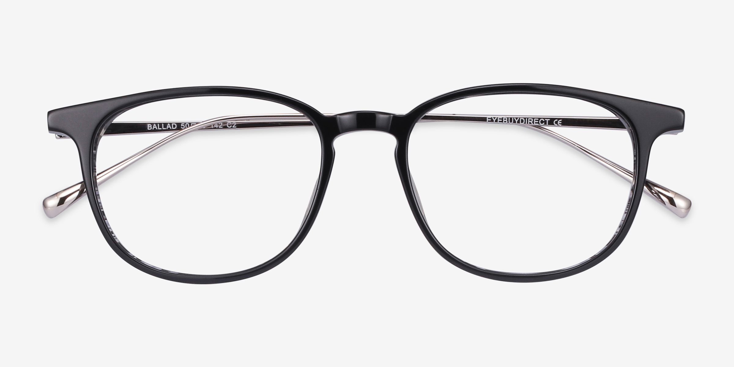 Ballad Black Clear Full Rim Eyeglasses | Eyebuydirect