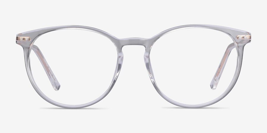 Clever Round Clear Full Rim Eyeglasses | Eyebuydirect