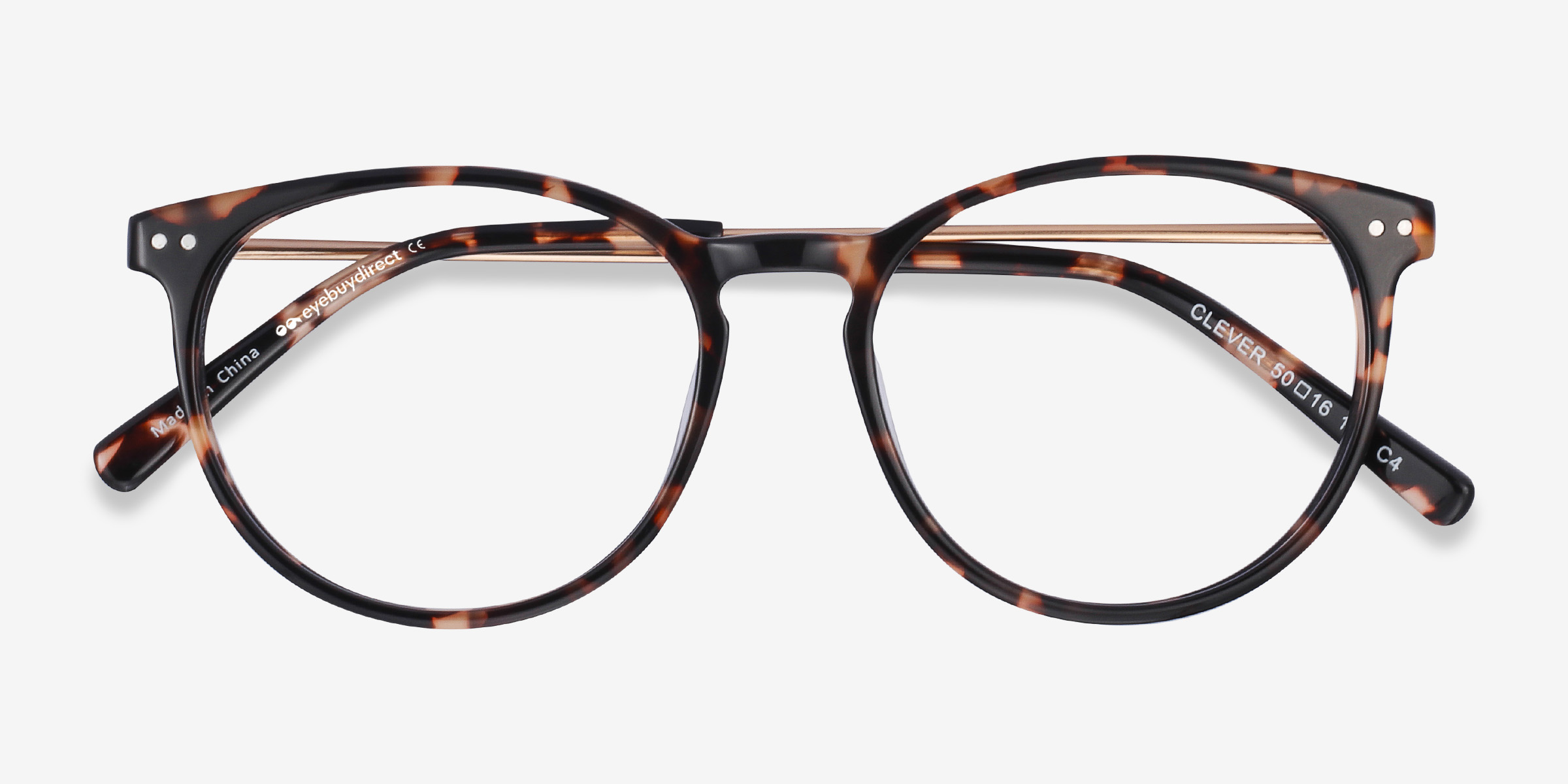 Clever Round Tortoise Full Rim Eyeglasses | Eyebuydirect