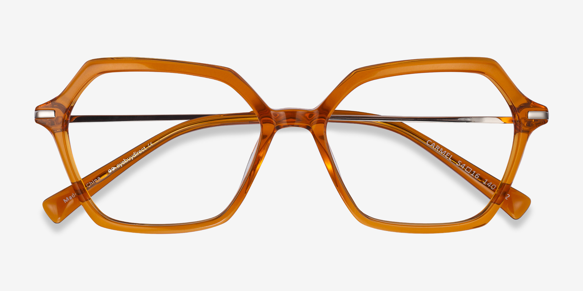 Carmel Geometric Mustard Full Rim Eyeglasses | Eyebuydirect