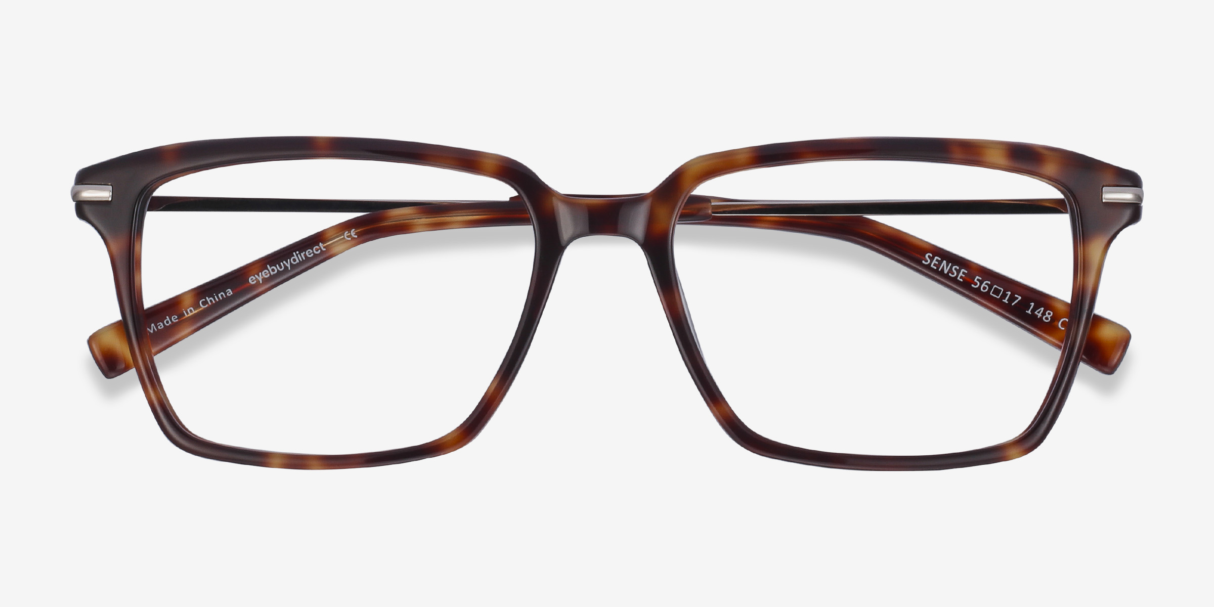Sense Rectangle Tortoise Glasses for Men | Eyebuydirect