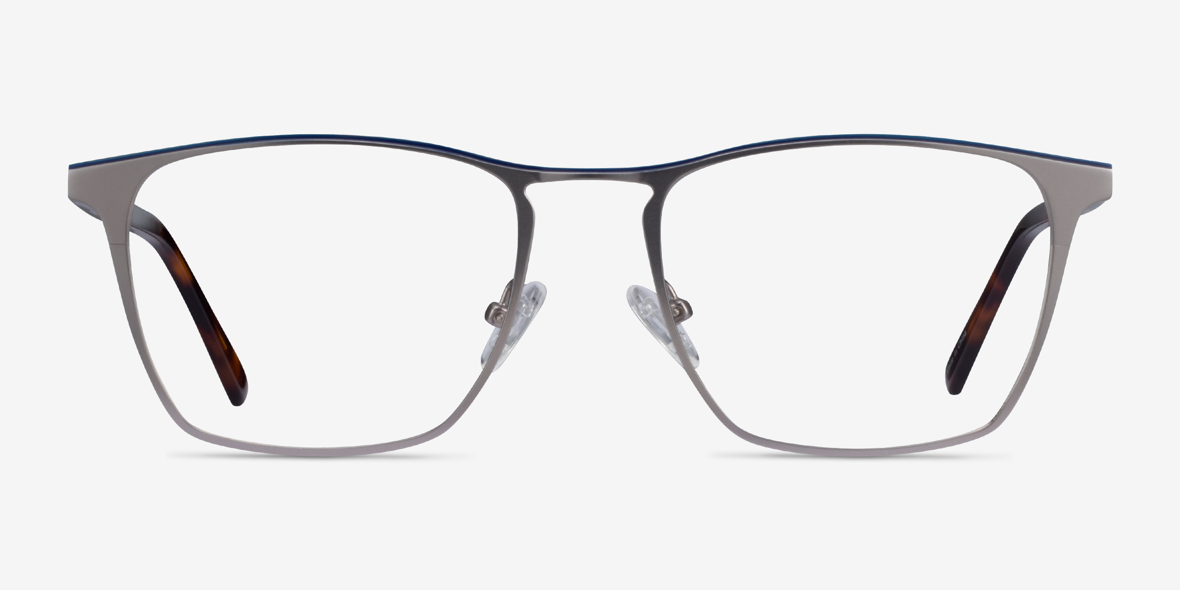 Jacob Rectangle Gunmetal & Tortoise Glasses for Men | Eyebuydirect