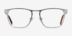 Jacob Rectangle Silver & Tortoise Glasses for Men | EyeBuyDirect