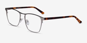 Jacob Rectangle Silver & Tortoise Glasses for Men | EyeBuyDirect