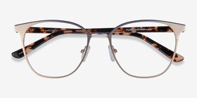 Azimut Square Gold Full Rim Eyeglasses | Eyebuydirect