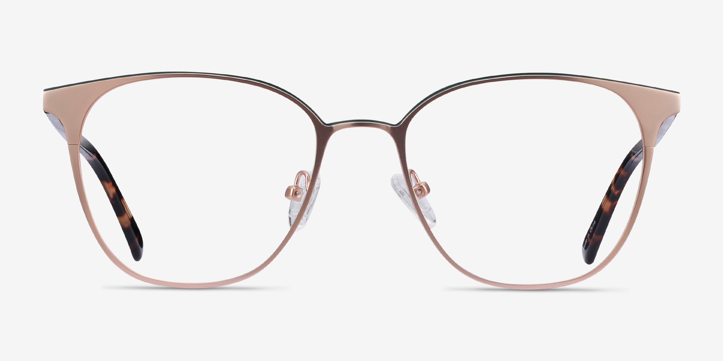Azimut Square Rose Gold Full Rim Eyeglasses Eyebuydirect