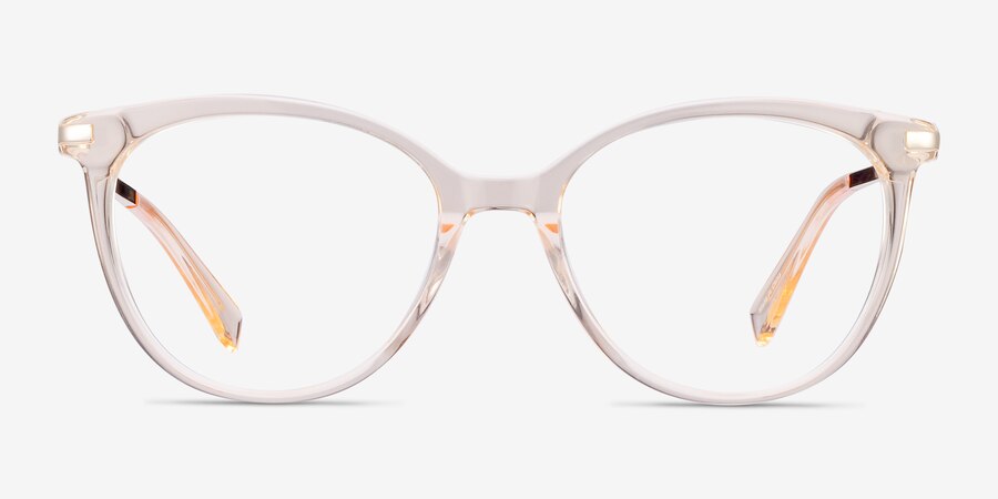 Attitude Cat Eye Clear Melon Glasses for Women | Eyebuydirect