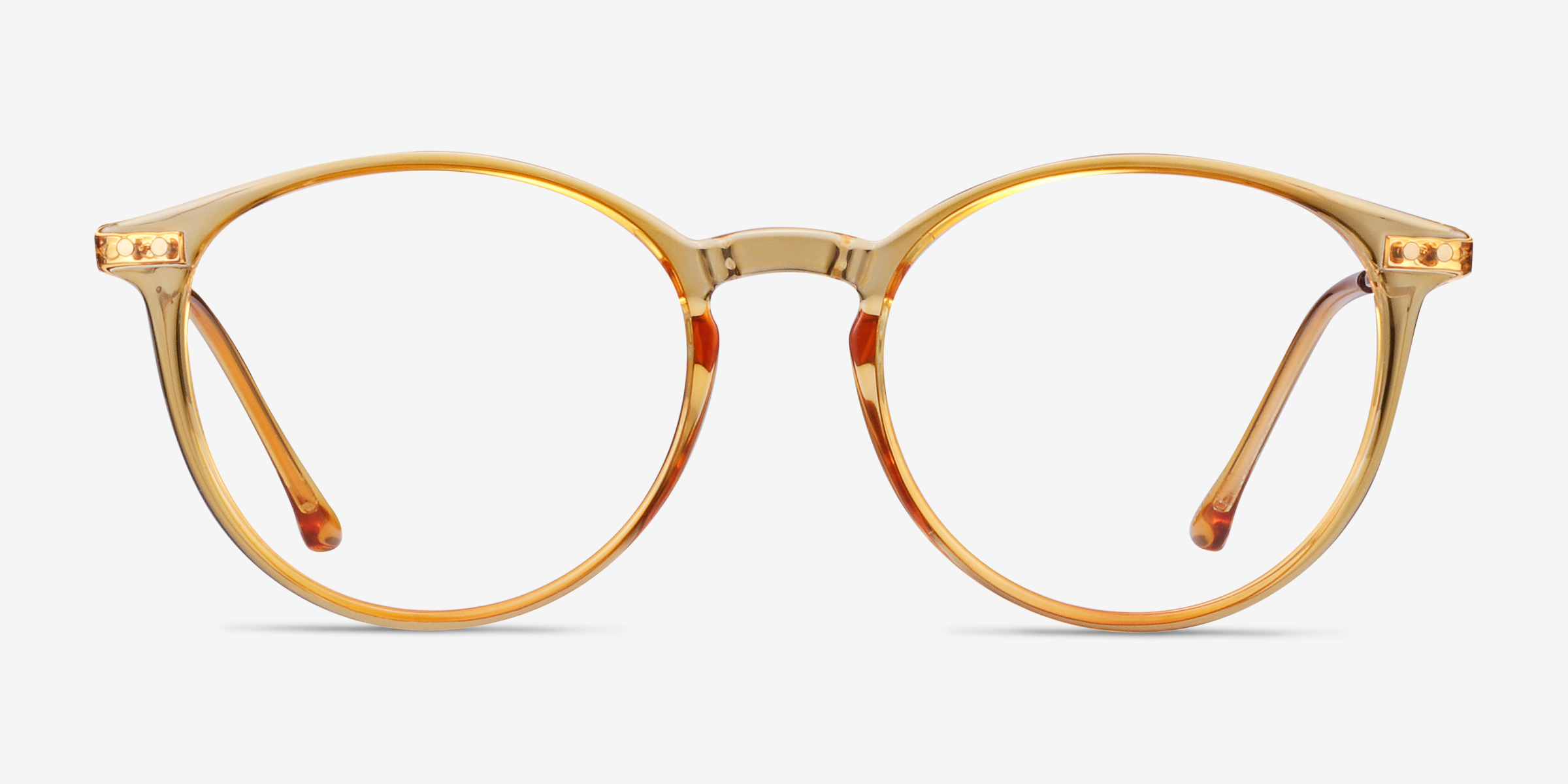 Amity Round Orange Full Rim Eyeglasses | Eyebuydirect