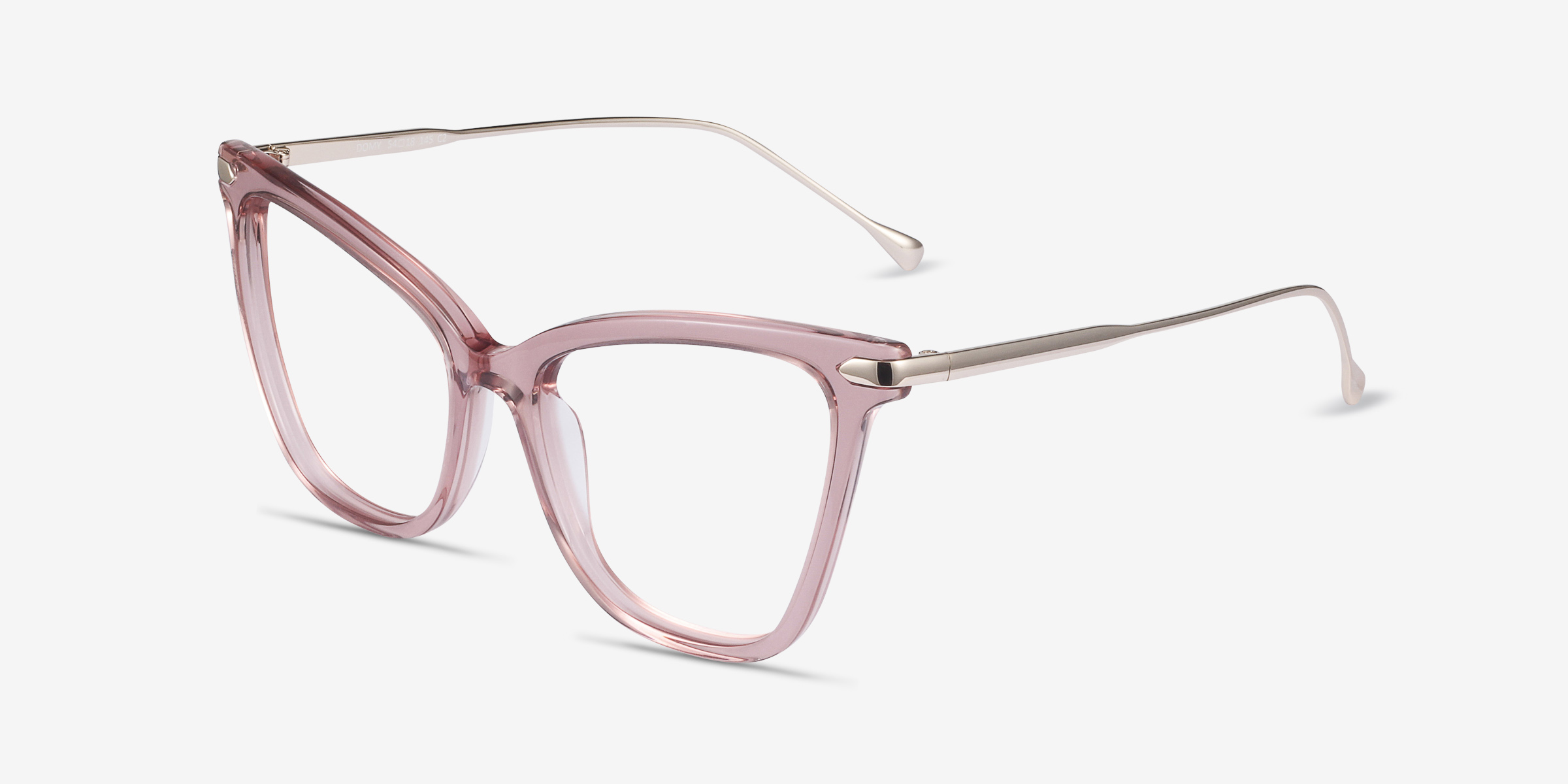 Domy Cat Eye Clear Pink Glasses for Women | Eyebuydirect