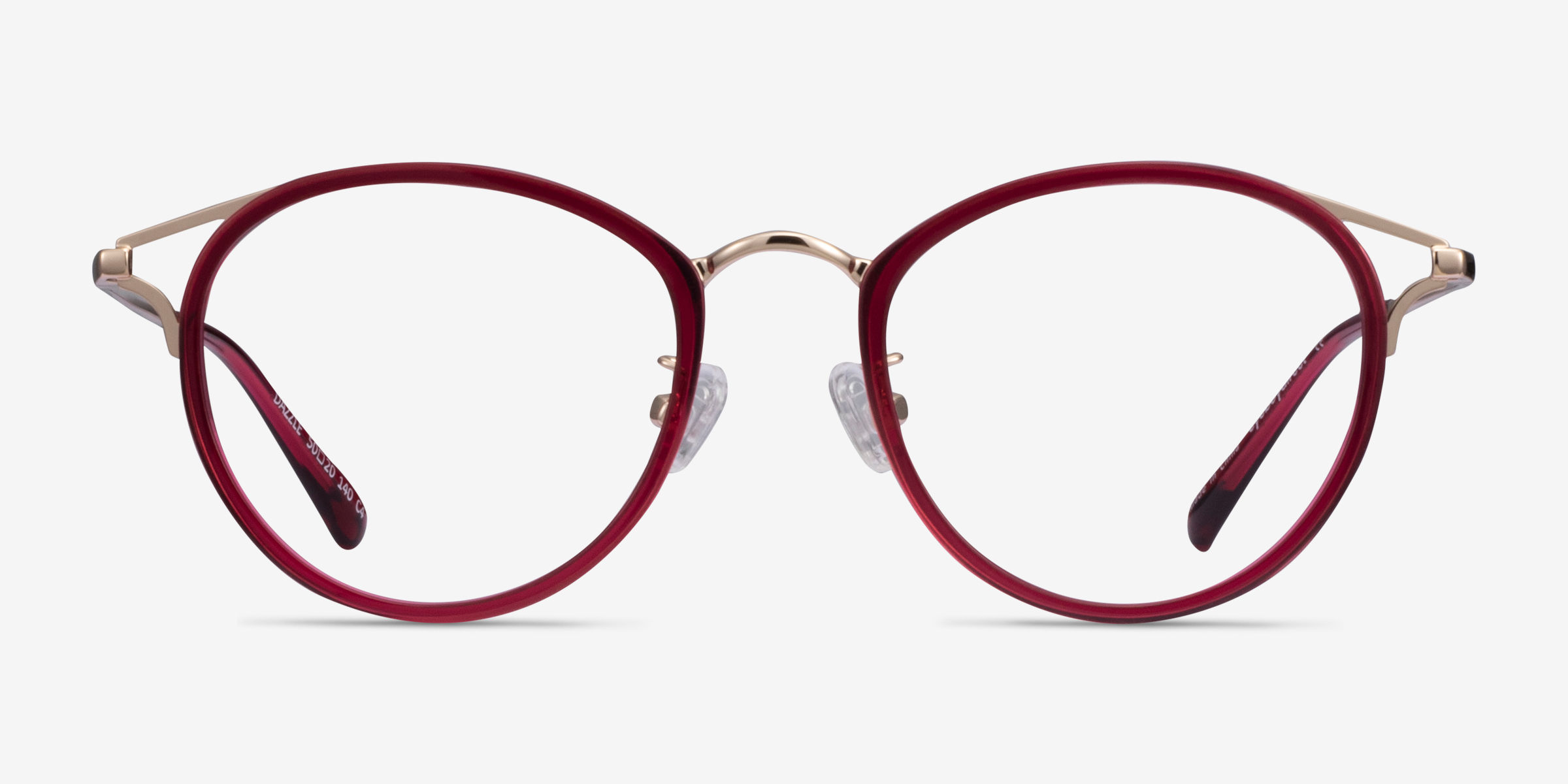 Dazzle Round Raspberry Glasses for Women | Eyebuydirect