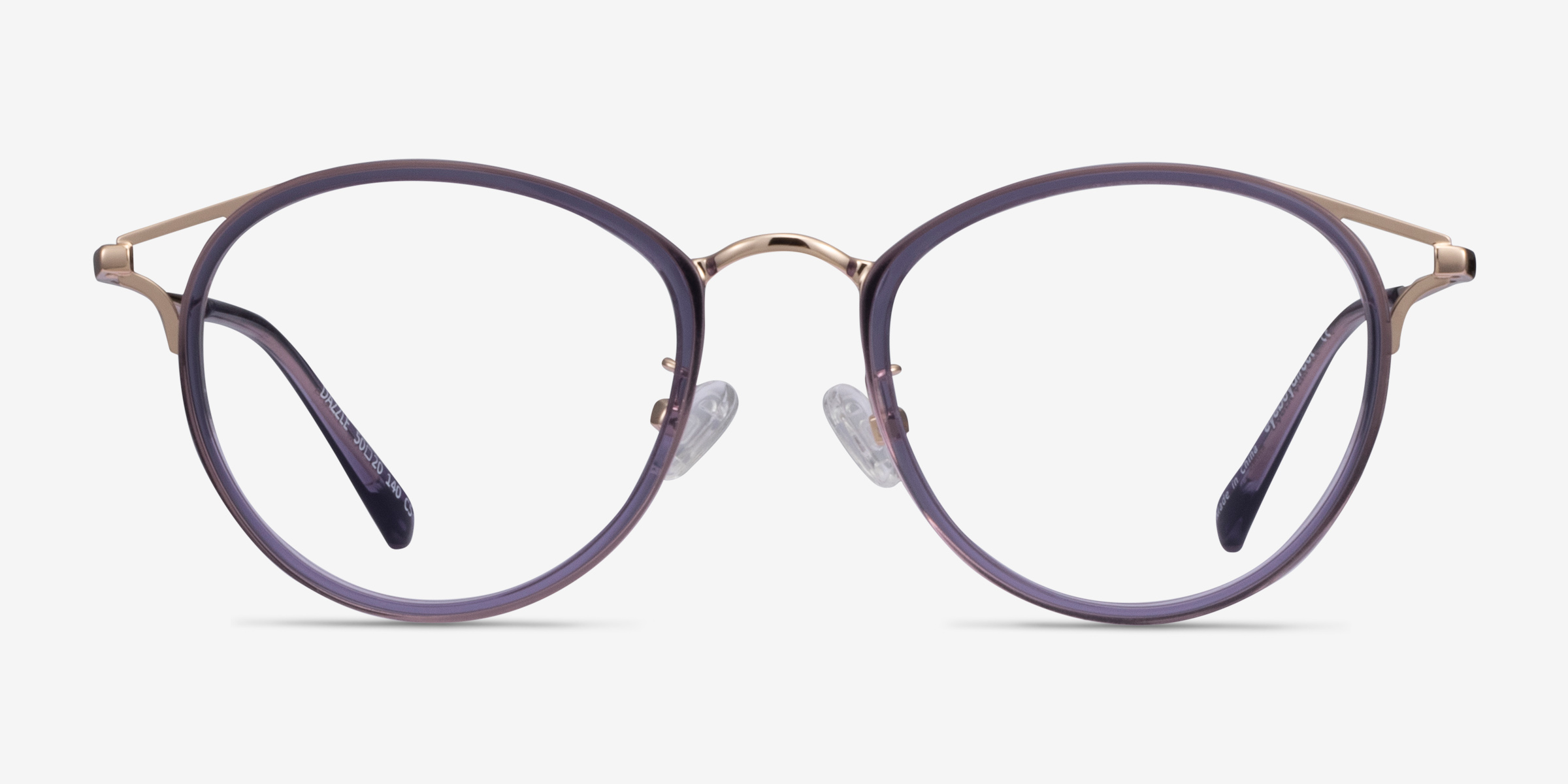 Dazzle - Rond Violet Monture Lunettes de vue Pour Femmes | Eyebuydirect ...
