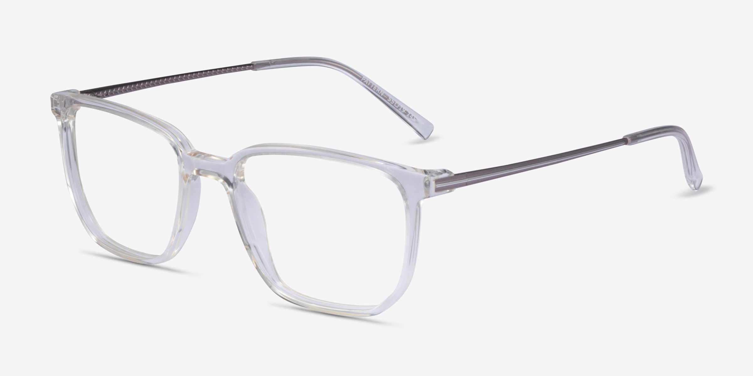 Pattern Rectangle Clear Glasses for Men | Eyebuydirect