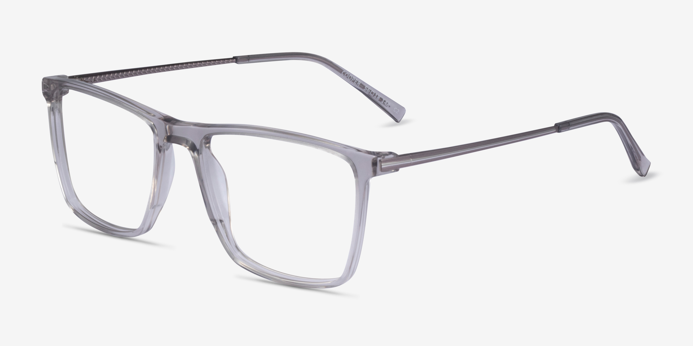 Cooper Square Clear Gray Glasses For Men Eyebuydirect