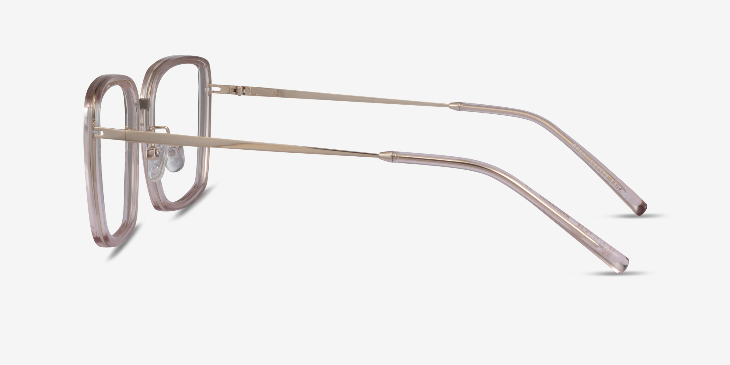 Remi Rectangle Champagne Gold Full Rim Eyeglasses Eyebuydirect