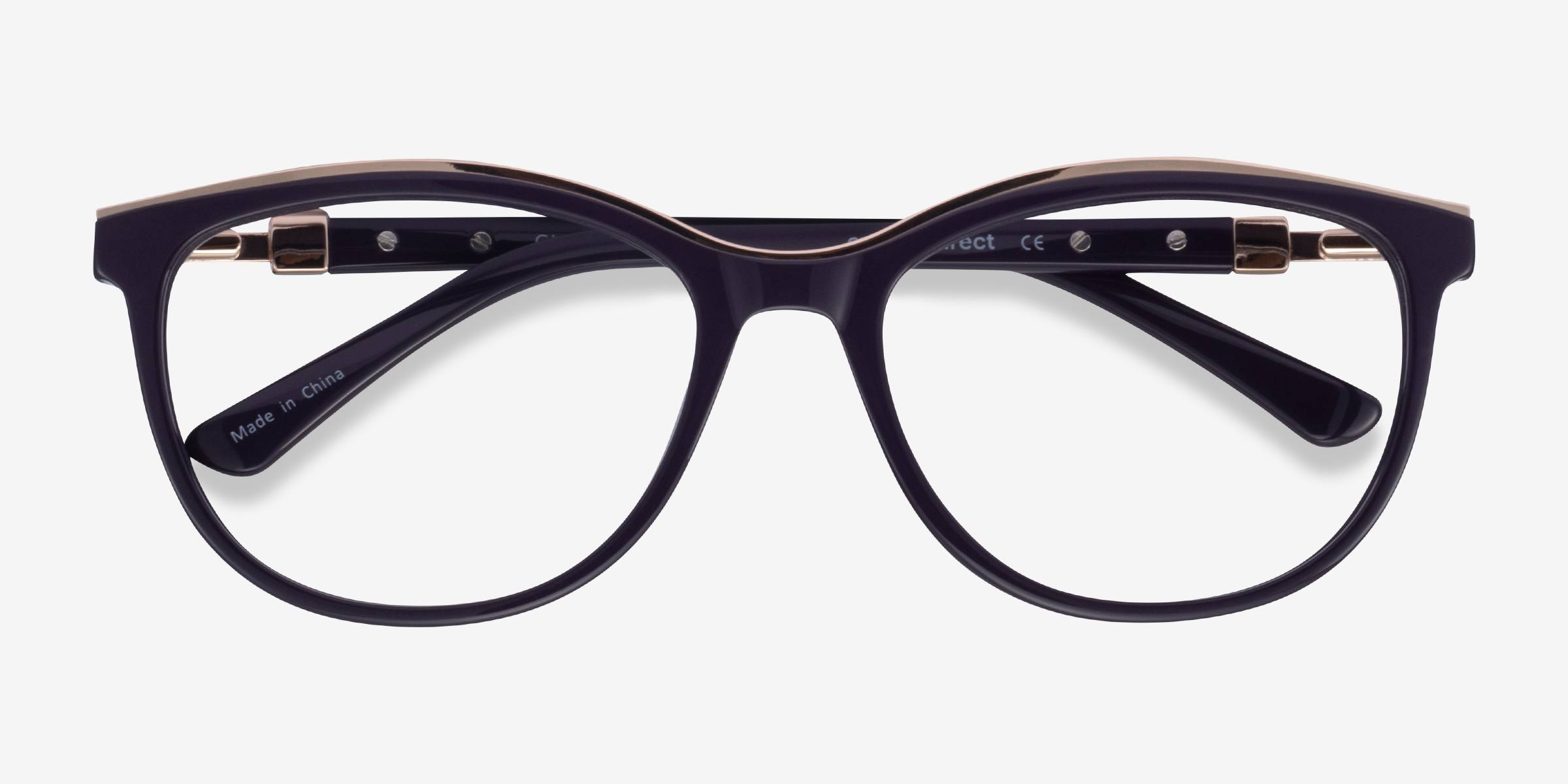 Glam Cat Eye Purple Glasses For Women Eyebuydirect