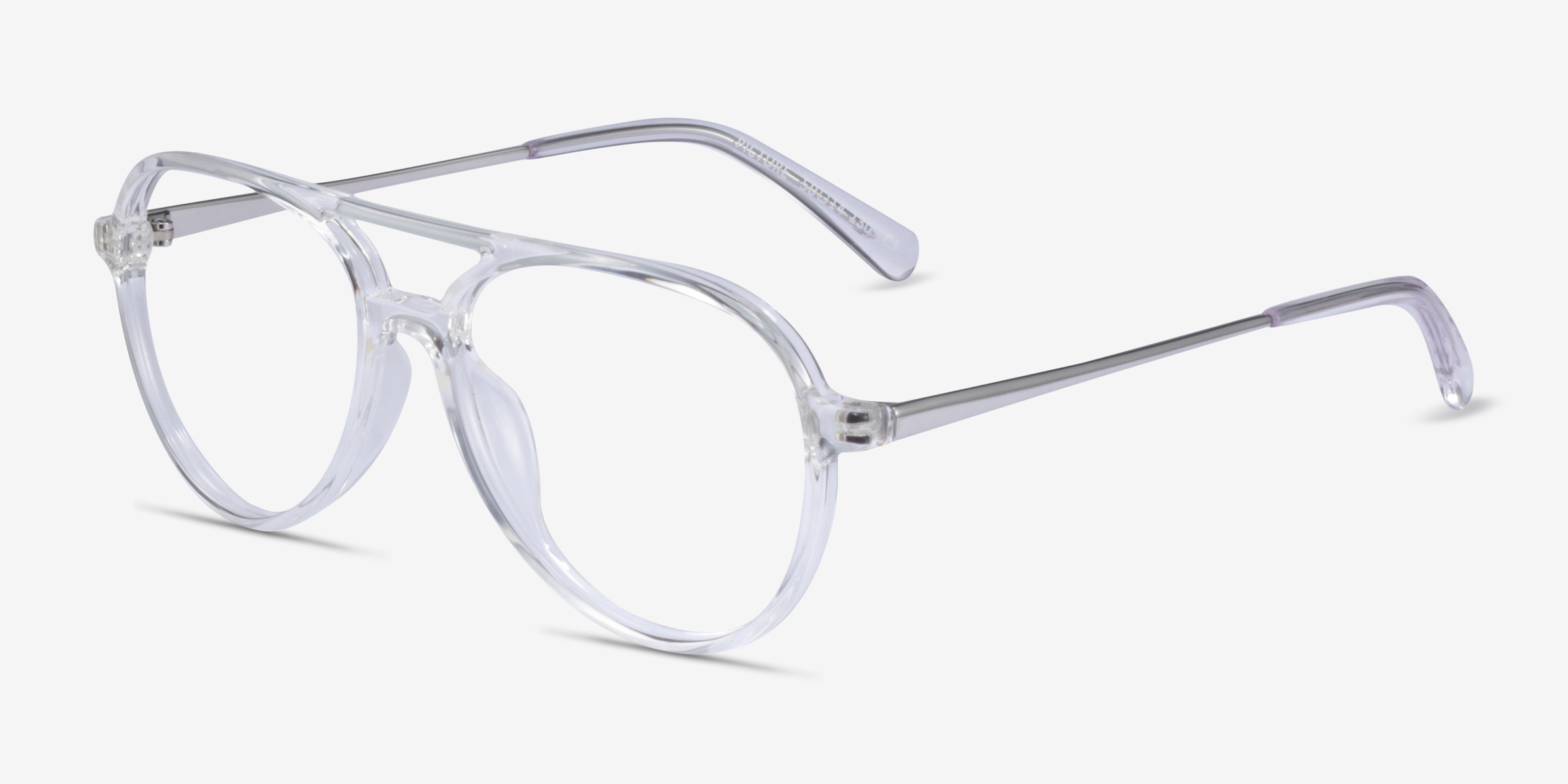 Picture Aviator Clear & Silver Glasses For Kids | Eyebuydirect Canada