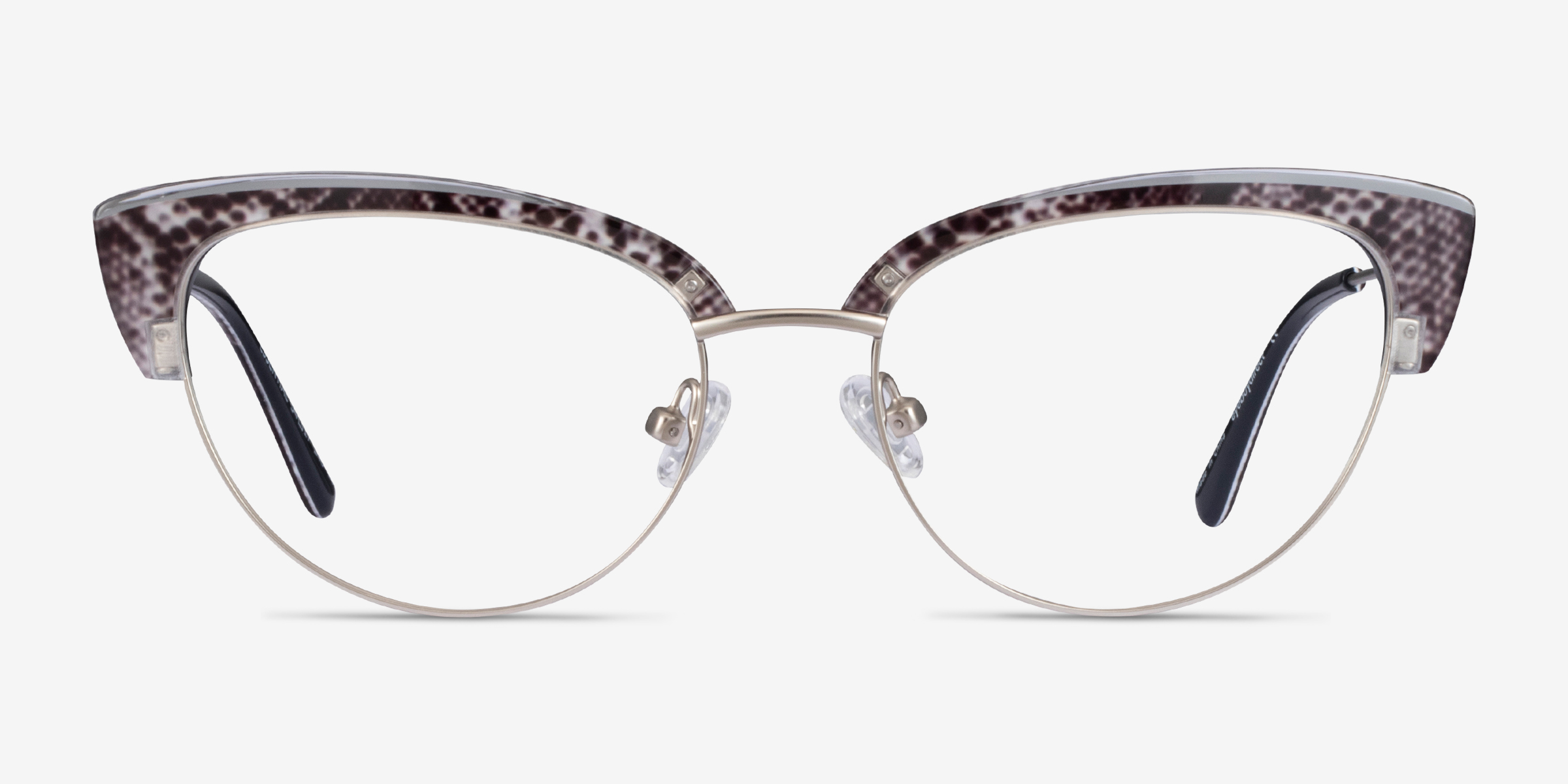 Essential Cat Eye Snake & Silver Glasses for Women | Eyebuydirect