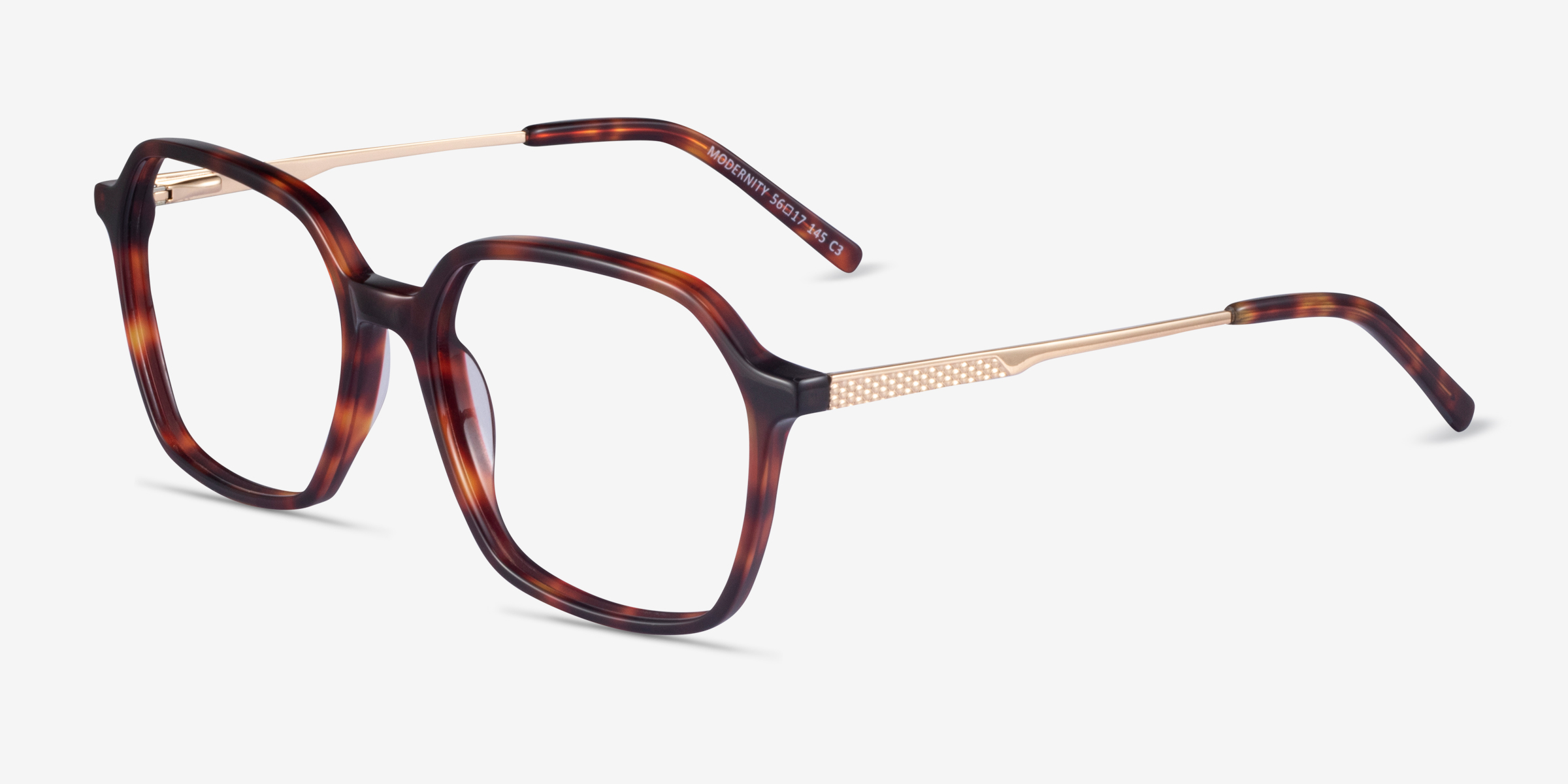 Modernity Square Tortoise Gold Full Rim Eyeglasses Eyebuydirect