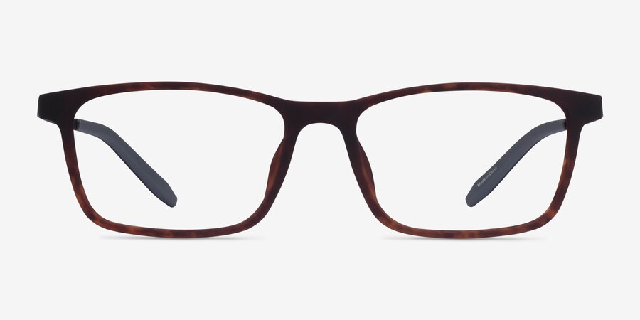 Rebus Rectangle Matte Tortoise Black Full Rim Eyeglasses Eyebuydirect