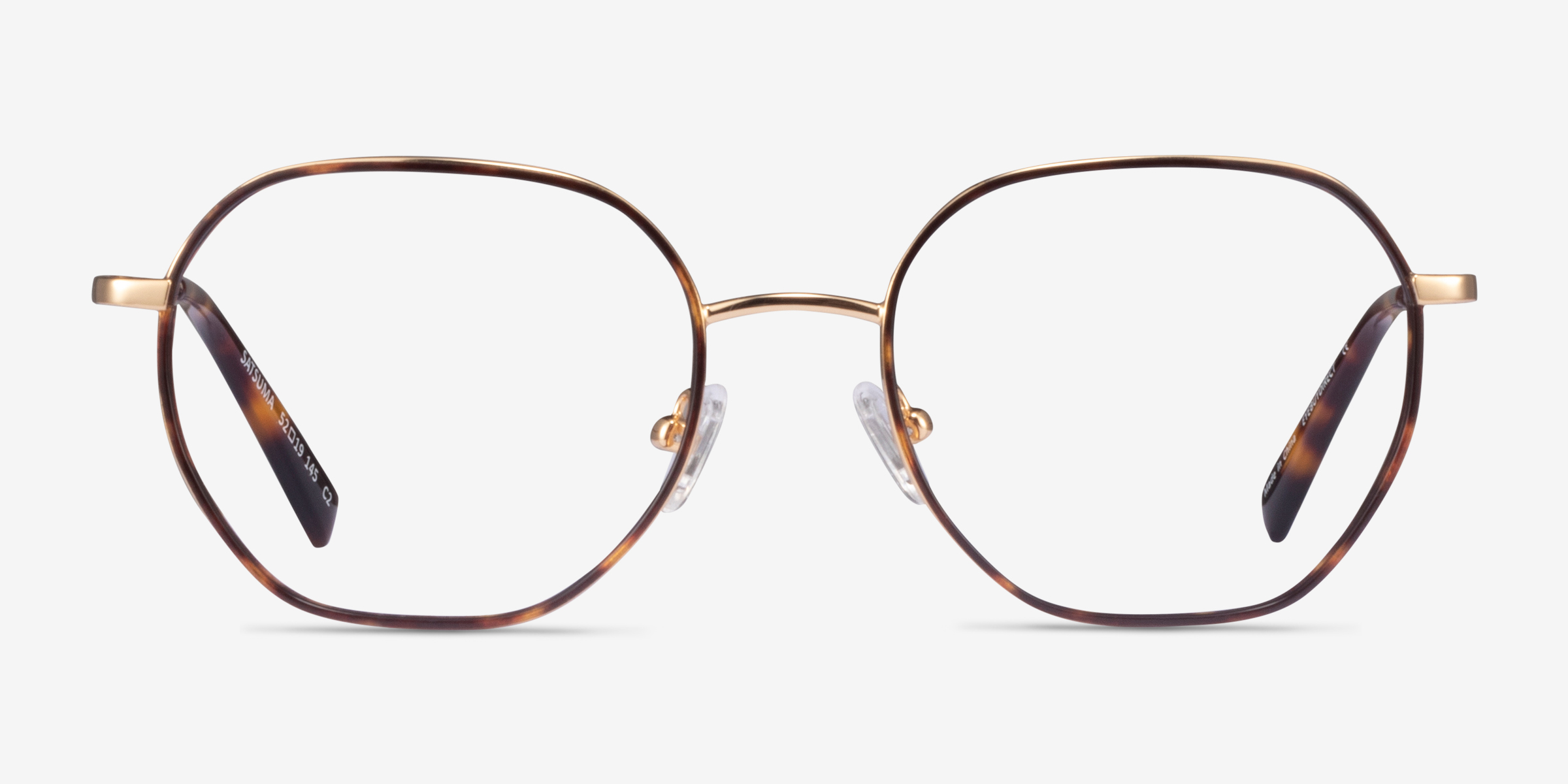Satsuma Geometric Tortoise Gold Full Rim Eyeglasses Eyebuydirect Canada