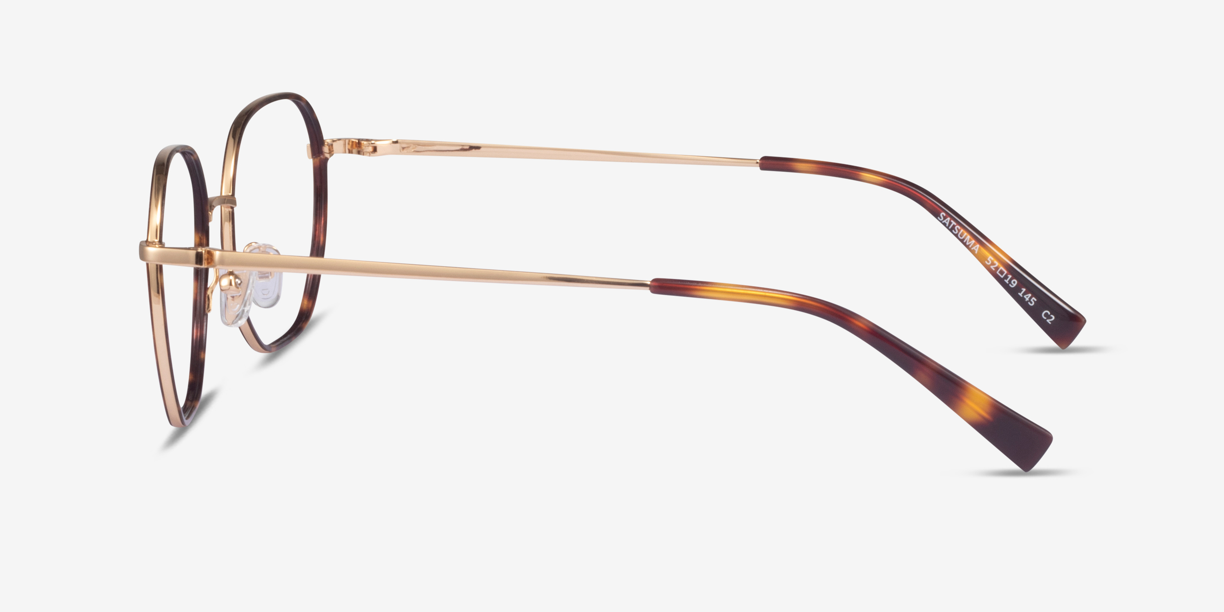 Satsuma Geometric Tortoise Gold Full Rim Eyeglasses Eyebuydirect