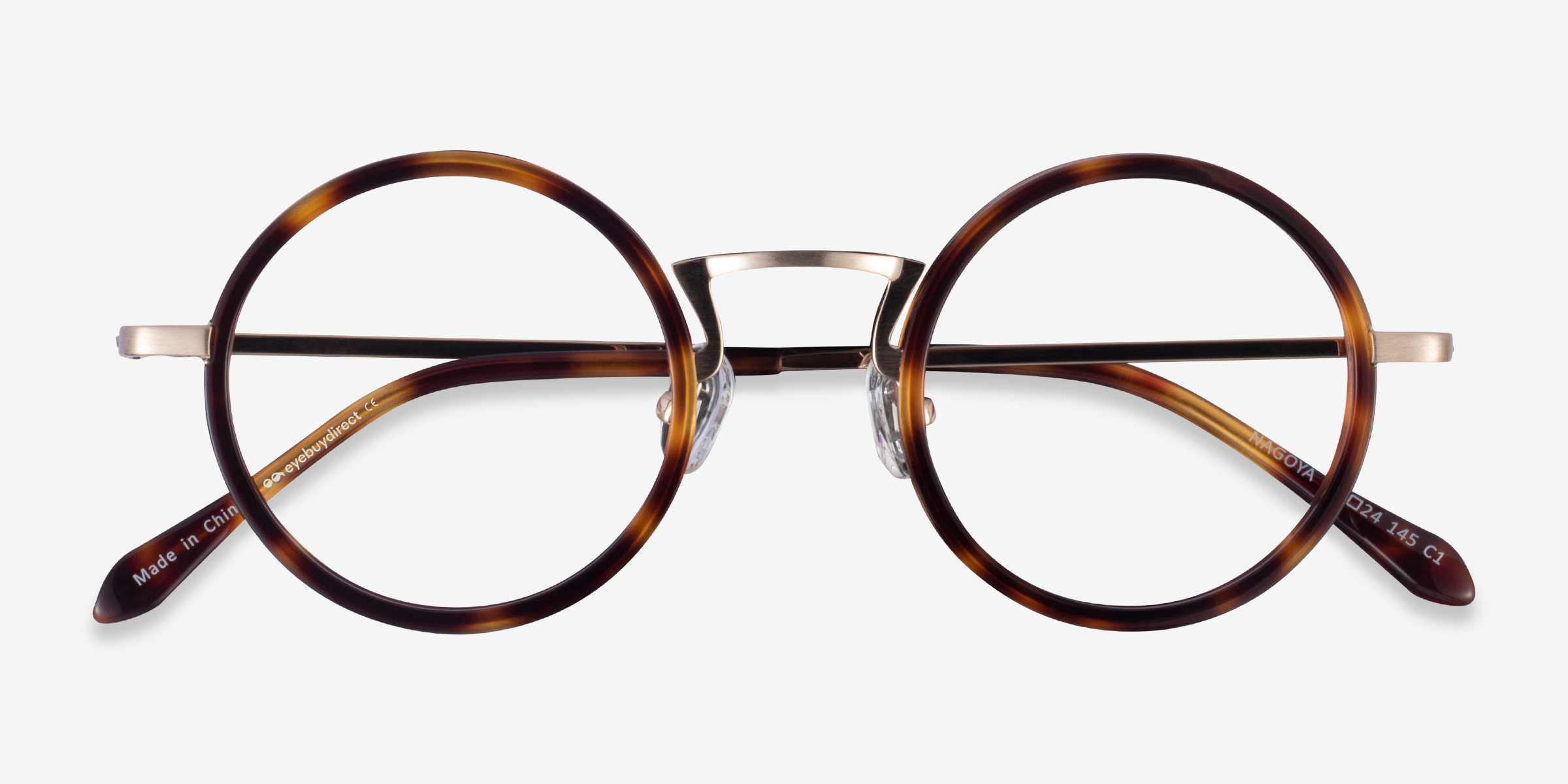 Nagoya Round Tortoise Gold Full Rim Eyeglasses Eyebuydirect