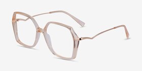 Ellipse Geometric Clear Yellow Glasses for Women | Eyebuydirect