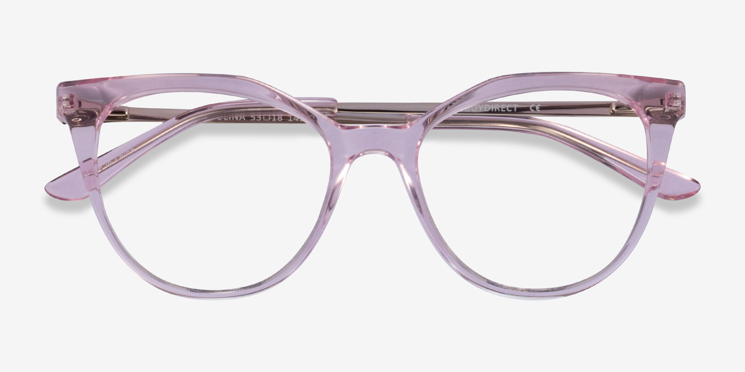 Carolina Cat Eye Clear Pink Glasses for Women | Eyebuydirect