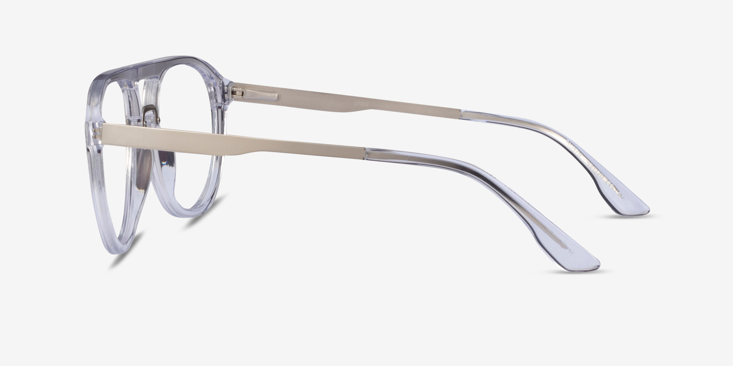 Rustic Aviator Clear Glasses for Men | Eyebuydirect