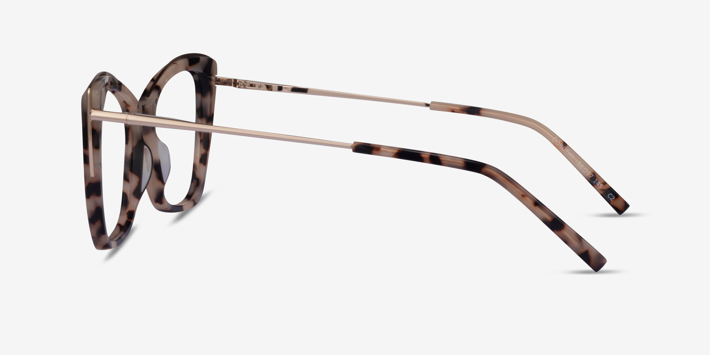 Dorothy Cat Eye Ivory Tortoise Gold Glasses for Women | Eyebuydirect Canada