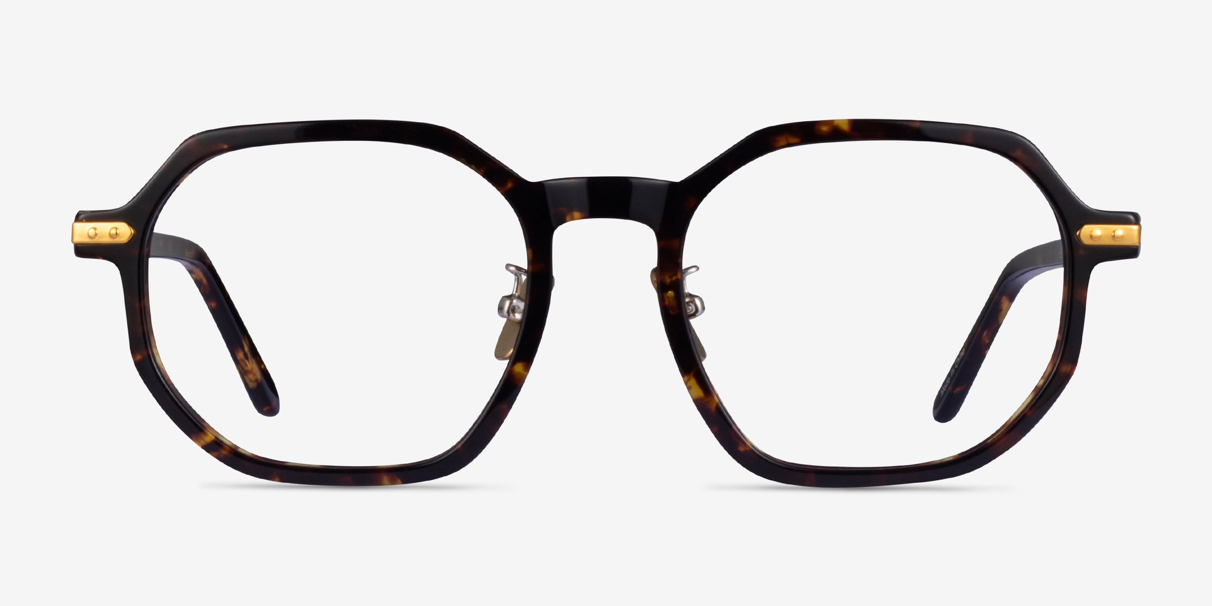 Quentin Geometric Tortoise Gold Full Rim Eyeglasses Eyebuydirect