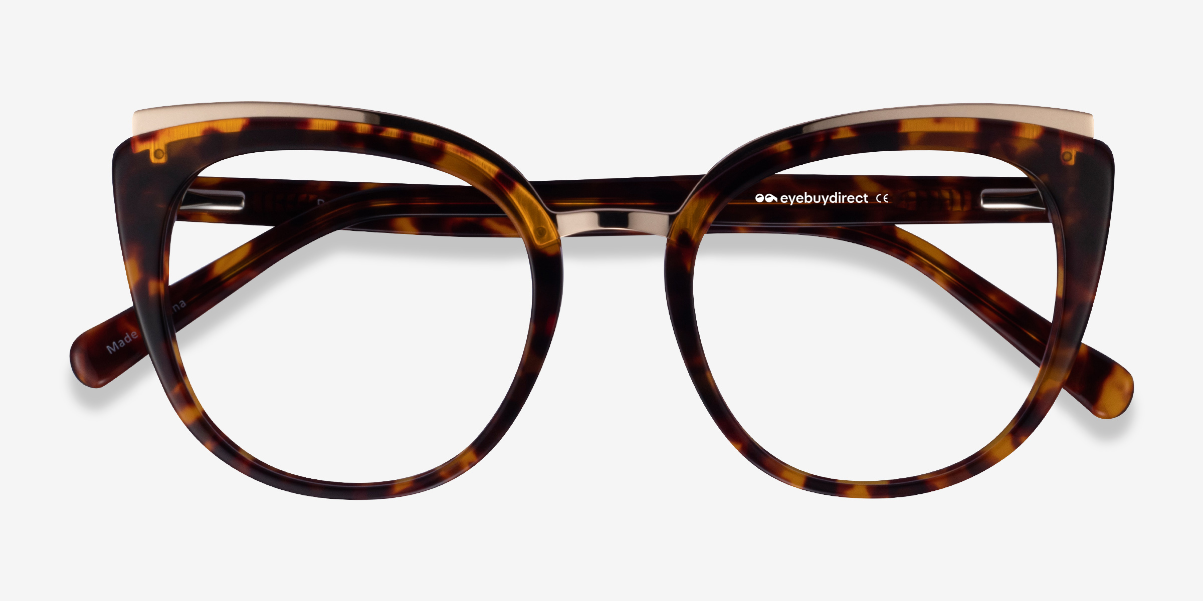 Bombay Cat Eye Tortoise Gold Glasses For Women Eyebuydirect