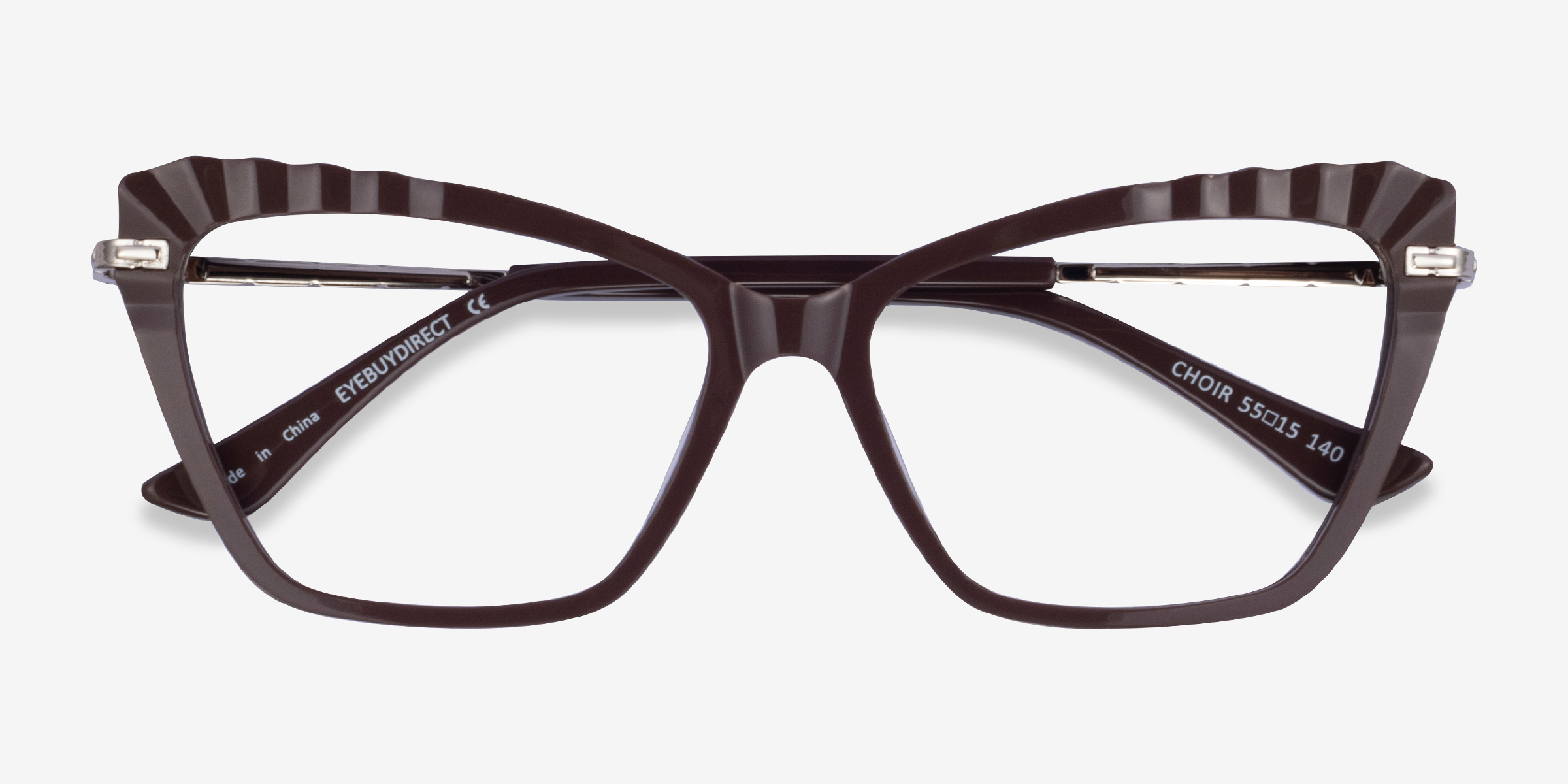 Choir Cat Eye Dark Brown Glasses For Women Eyebuydirect