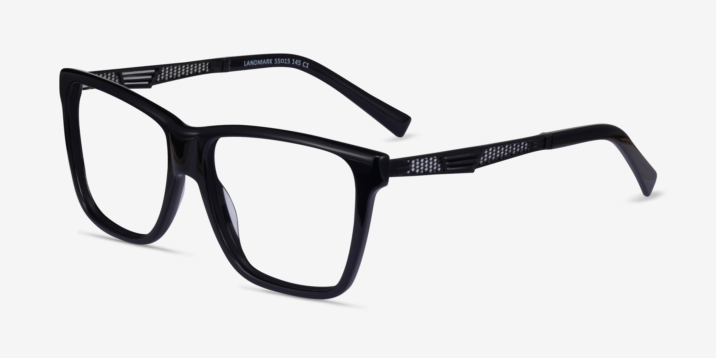 Landmark Square Black Full Rim Eyeglasses | Eyebuydirect