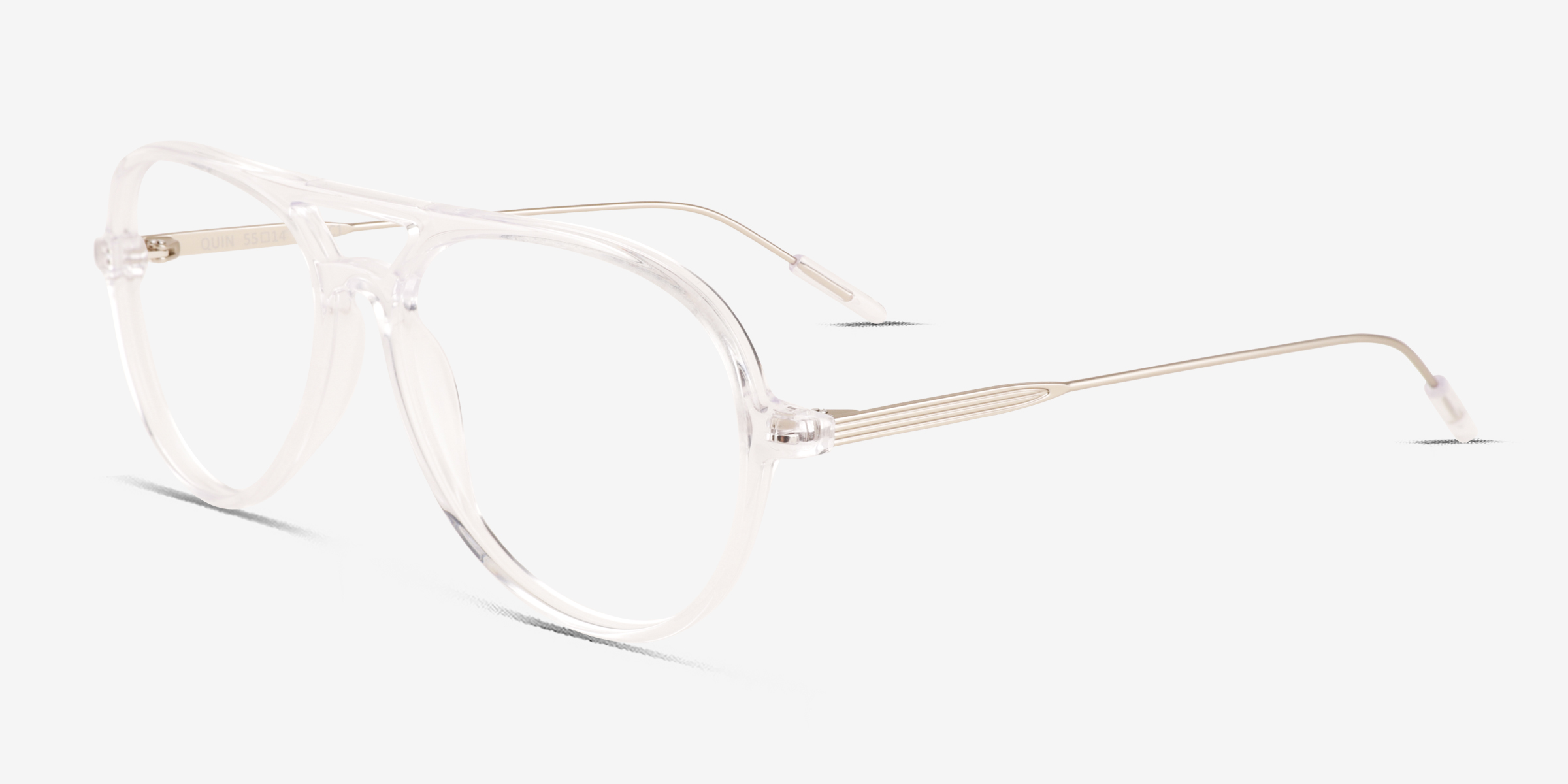 Quin Aviator Clear Full Rim Eyeglasses | Eyebuydirect Canada