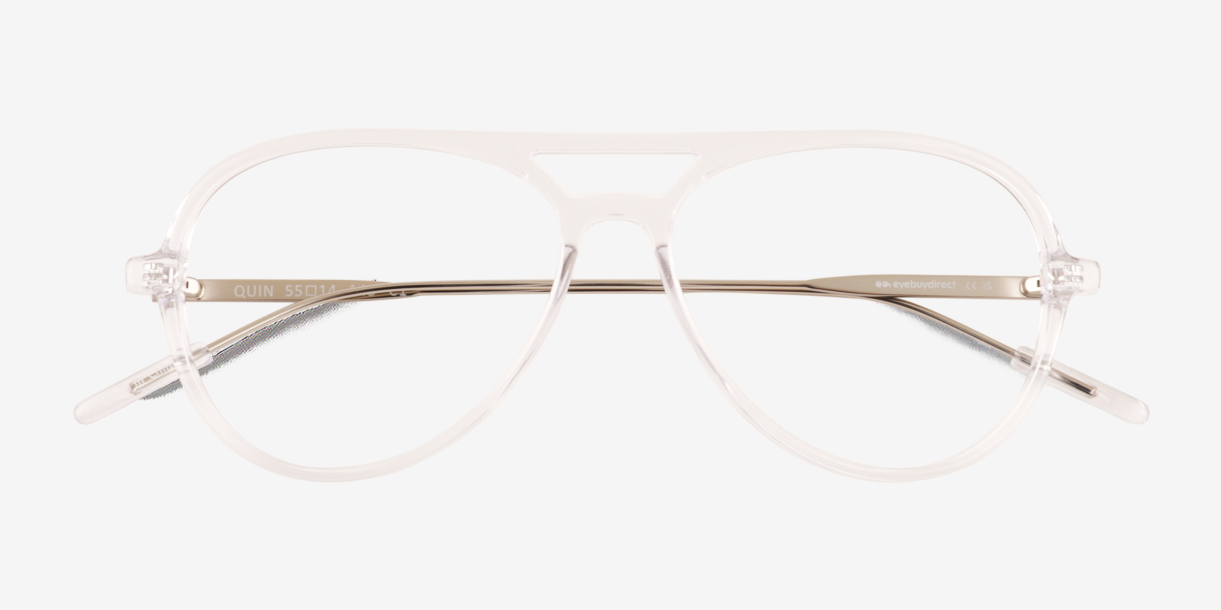 Quin Aviator Clear Full Rim Eyeglasses | Eyebuydirect