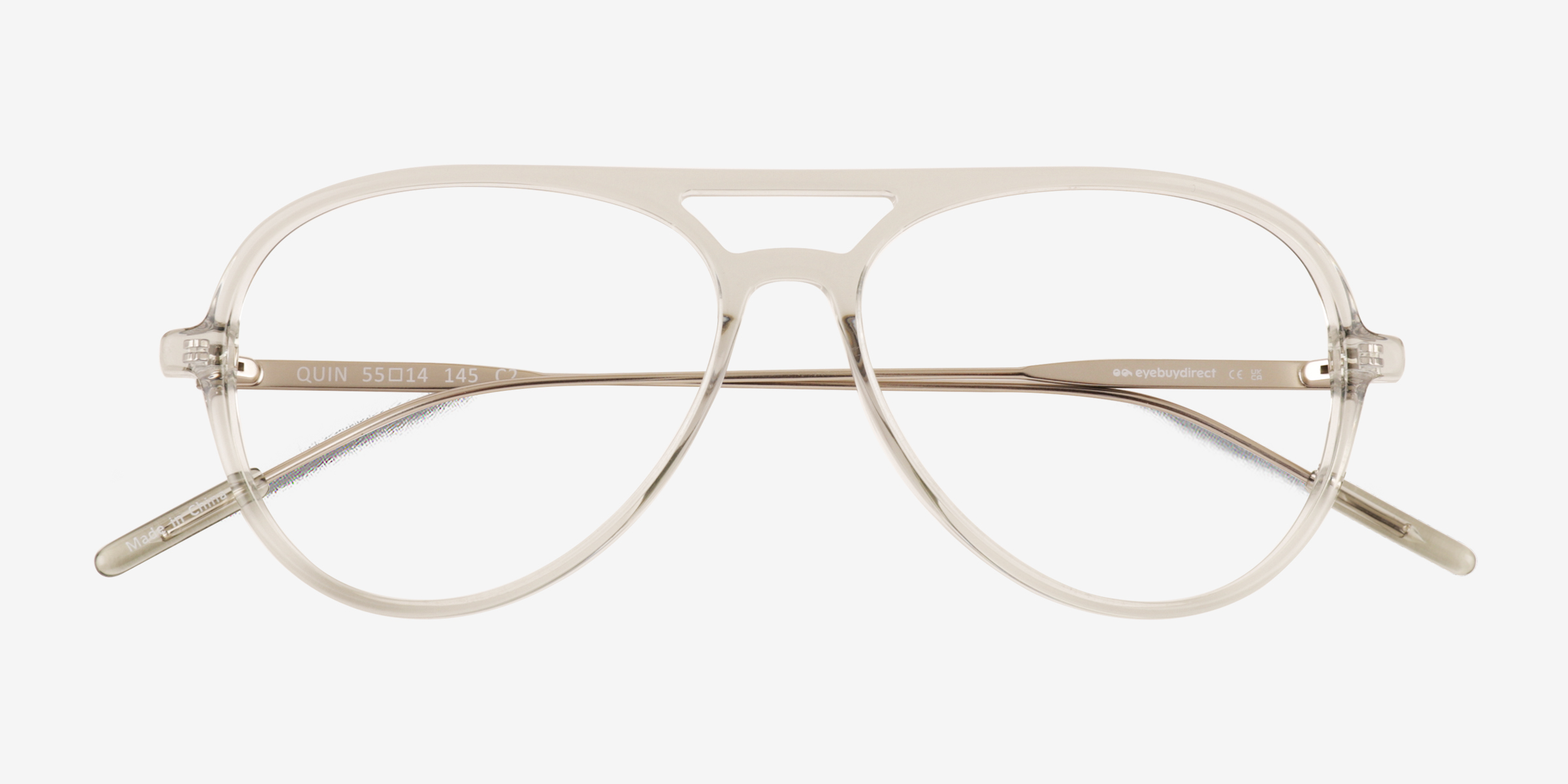 Quin Aviator Clear Green Full Rim Eyeglasses | Eyebuydirect