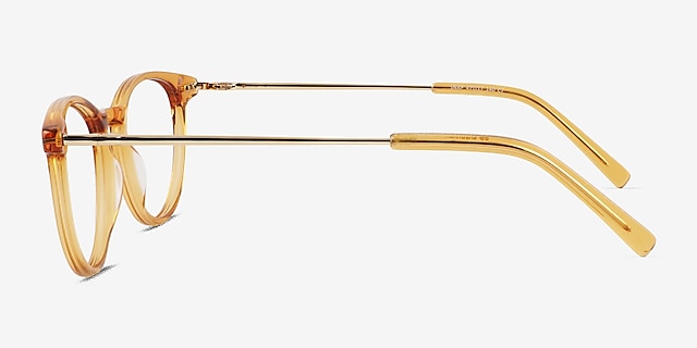 Snap Round Clear Orange Full Rim Eyeglasses Eyebuydirect Canada